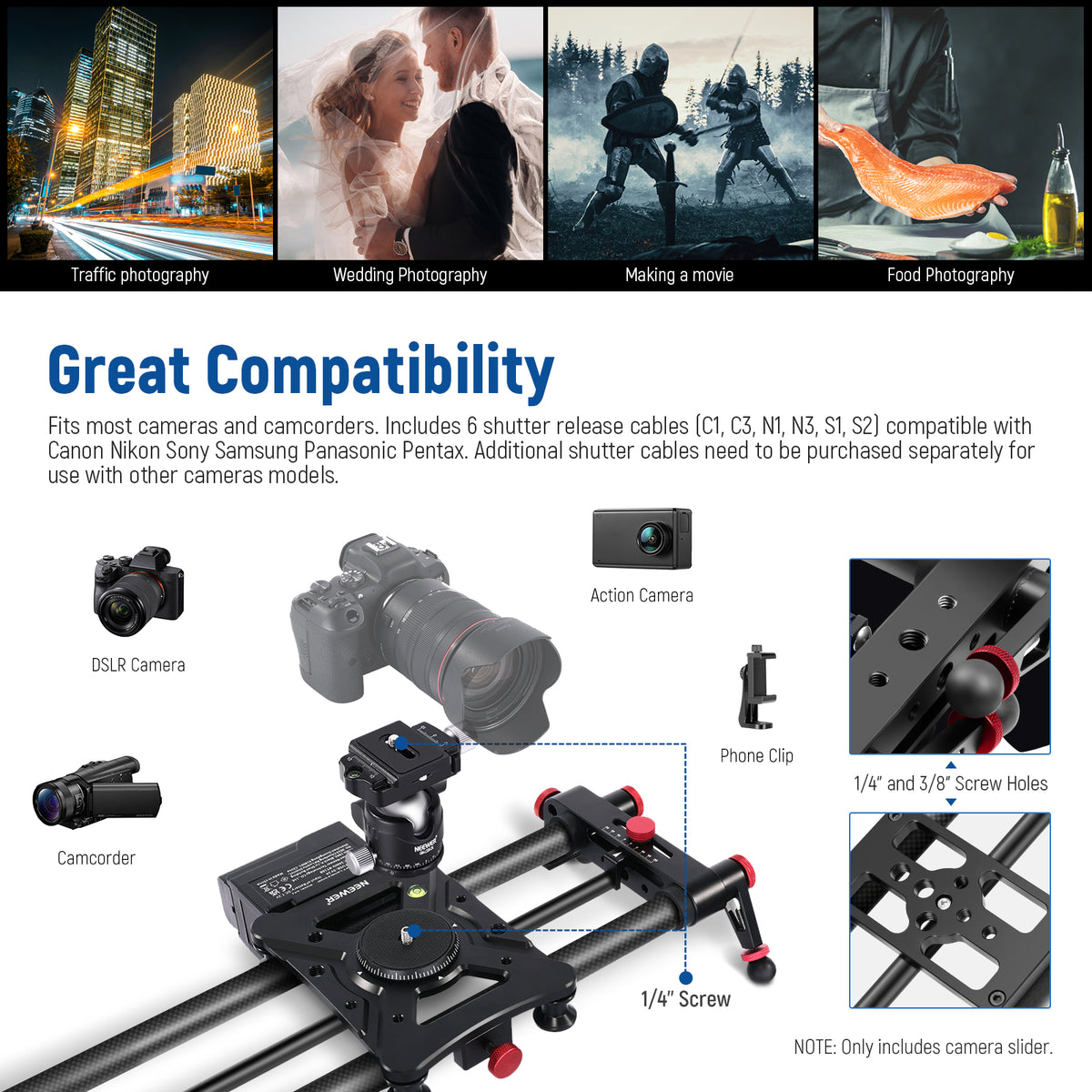 Professional Camera Slider & Dolly | Sale Prices - NEEWER