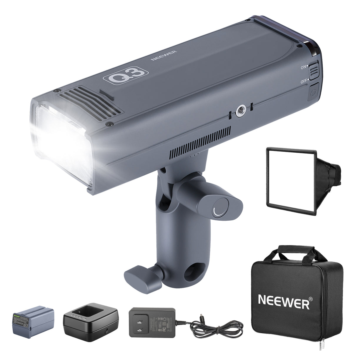 NEEWER Q3 200Ws Strobe Flash | Portable Strobe Light