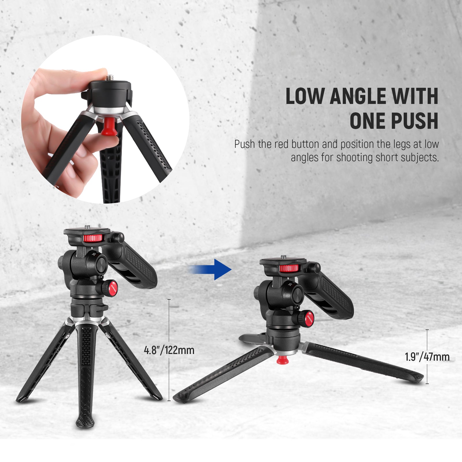 NEEWER TS003 Mini Tripod for Camera and Phone with Handle - NEEWER ...
