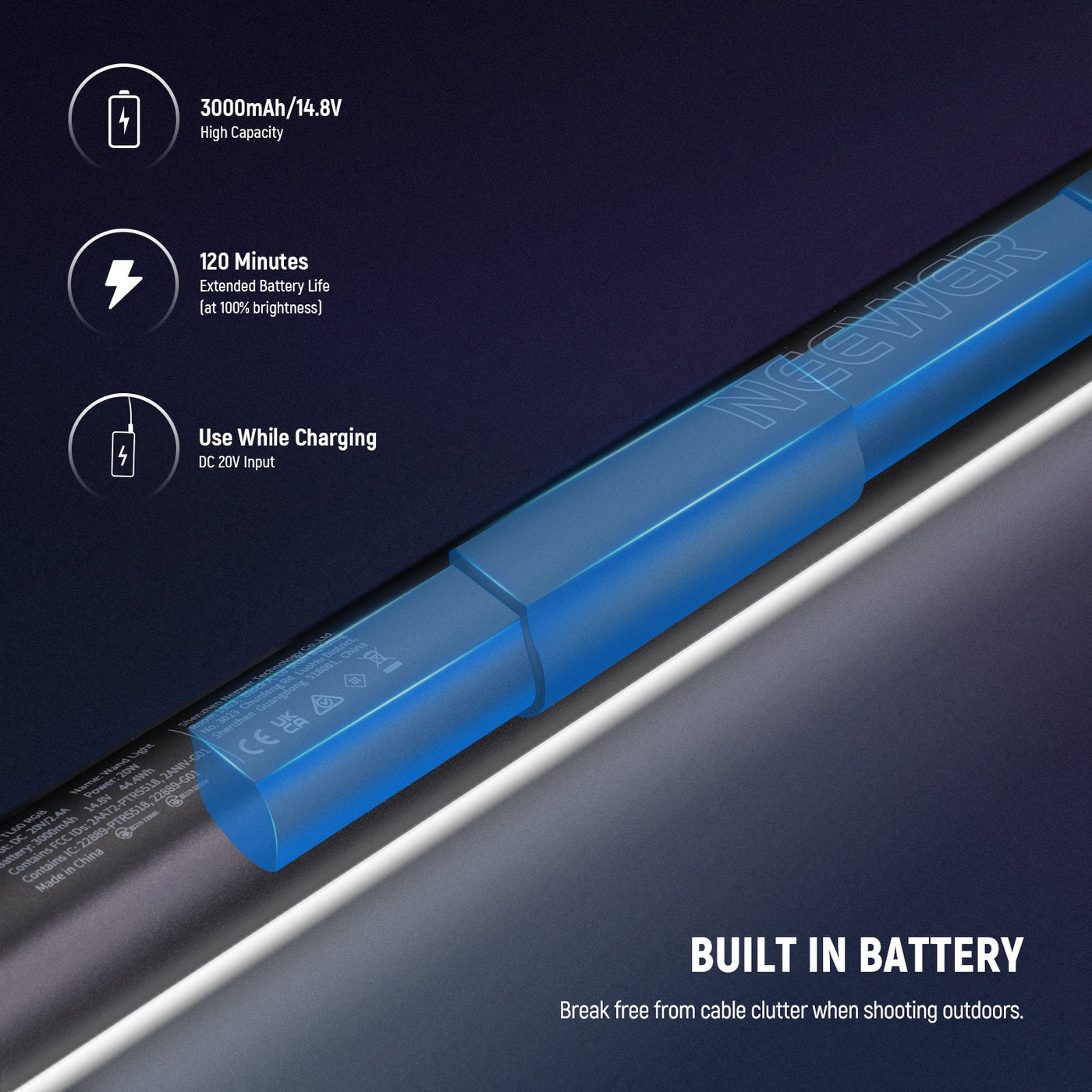 NEEWER TL60 RGB Tube Light | Handheld LED Light