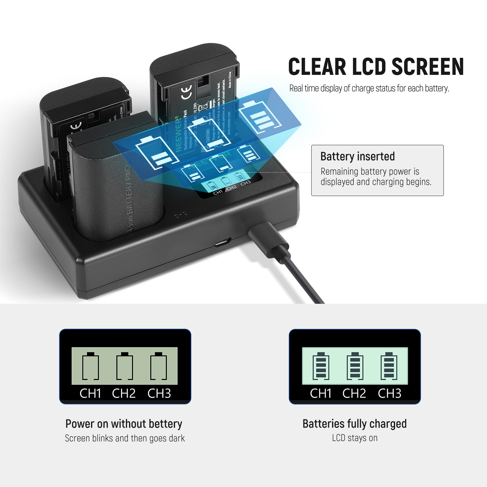 NEEWER LP-E6NH Replacement Battery Charger Set - NEEWER – neewer.com