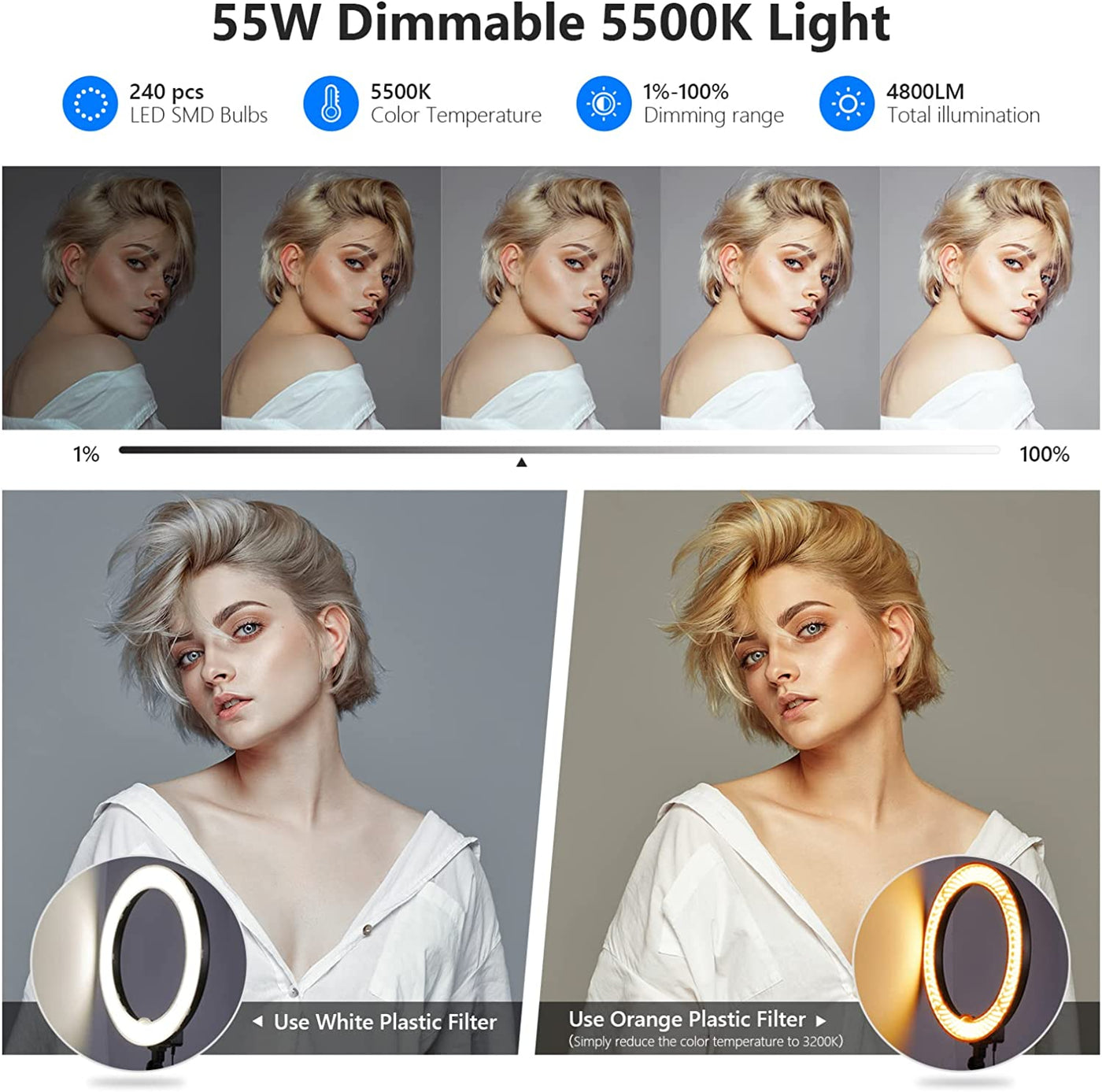 NEEWER RL-18 18-Inch Ring Light - NEEWER